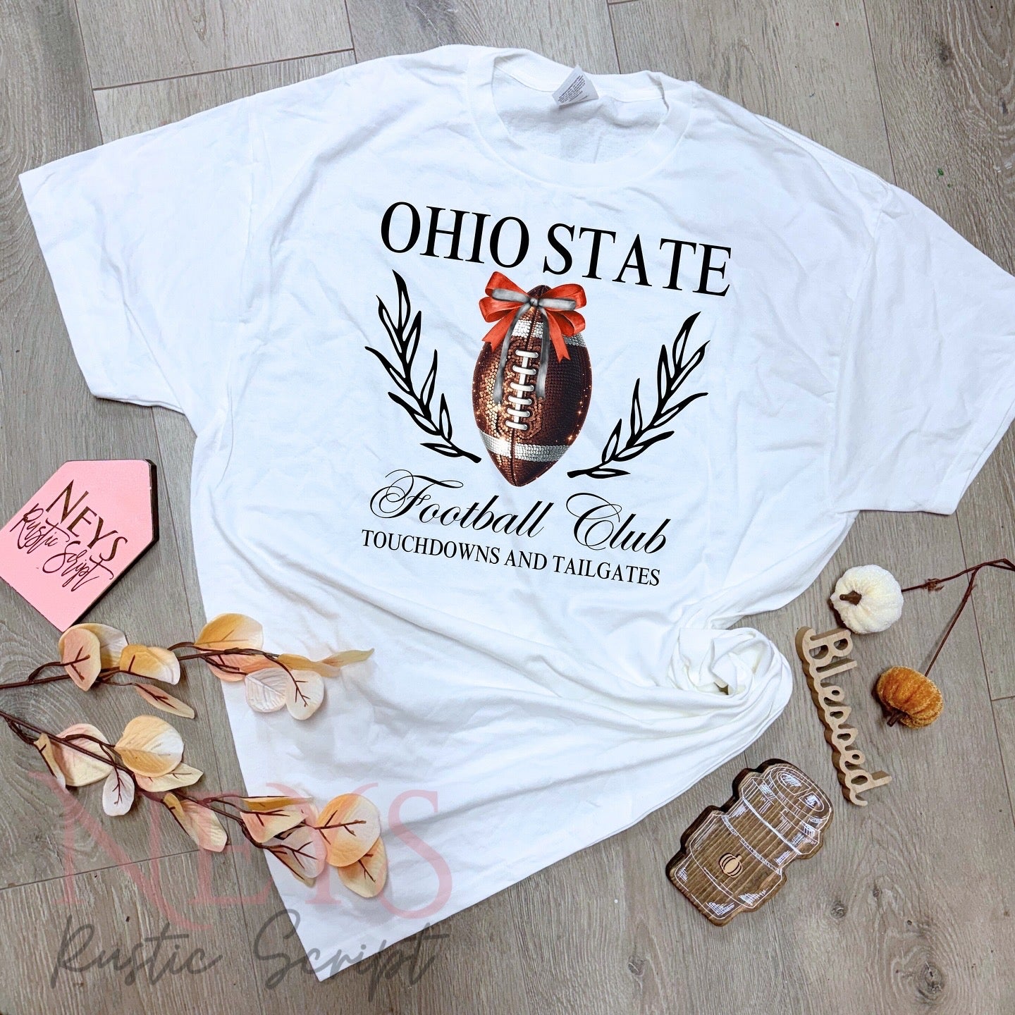 Cute Fall Graphic tees 2025 Trendy Fashion – Neys-Rustic-Script-